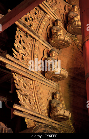 Daimonji Temple in Nara, Japan is home to the giant Buddha statue ...