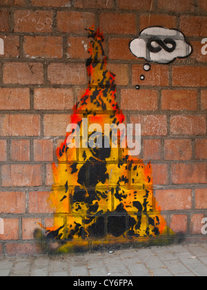 graffiti with flames Stock Photo - Alamy