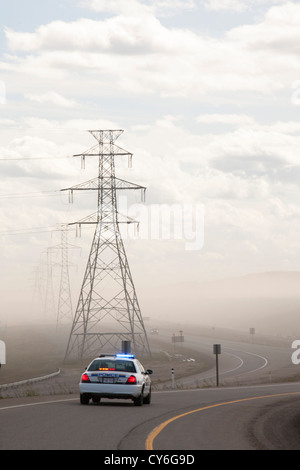 Police by the Syncrude upgrader plant. The tar sands are the largest ...