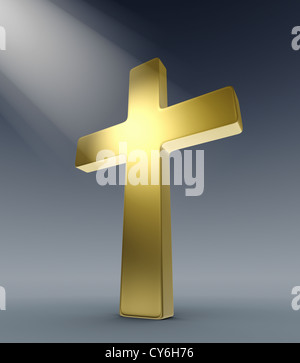 Cross of light Stock Photo - Alamy