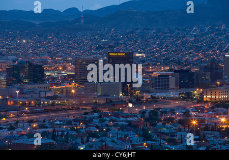 OVERLOOK DOWNTOWN SKYLINE EL PASO TEXAS USA Stock Photo - Alamy