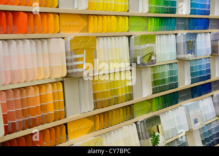 Paint Samples in Color Wheel Formation Isolated on White Background ...