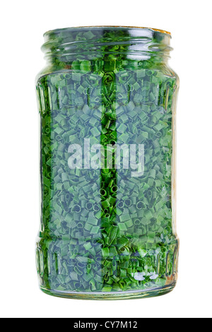 Detail of chives isolated on white background Stock Photo - Alamy