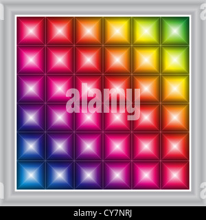 LED screen dots abstract background, 3d rendering computer generating ...