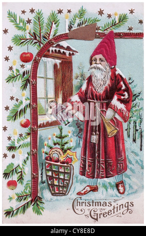 Old fashioned Santa Claus Stock Photo - Alamy