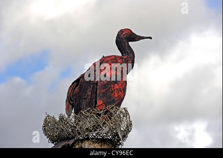 Bird statue Newhaven East Sussex England Stock Photo - Alamy