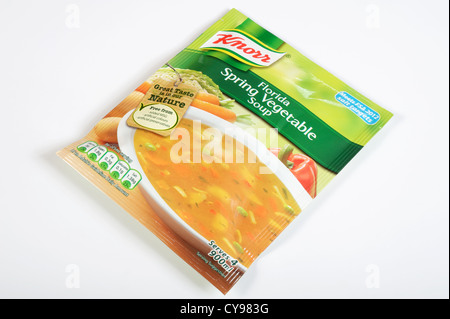 A packet of Knorr Spring vegetable soup ingredients ready meal Stock Photo - Alamy