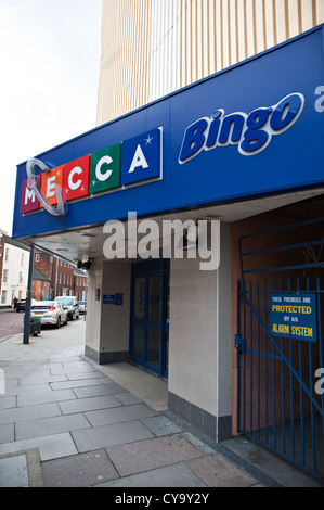 Logo sign for MECCA bingo and gaming hall, Ayr, UK Stock Photo - Alamy