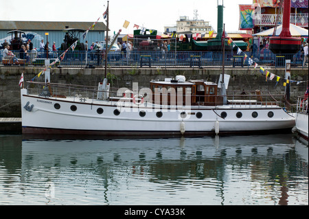 Dunkirk “Little Ship” Sundowner. The motor yachts' Skipper durring the ...