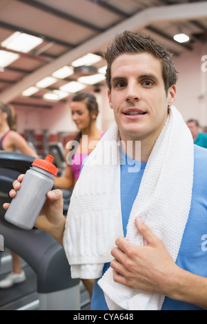 Young man resting after exercise Stock Photo - Alamy
