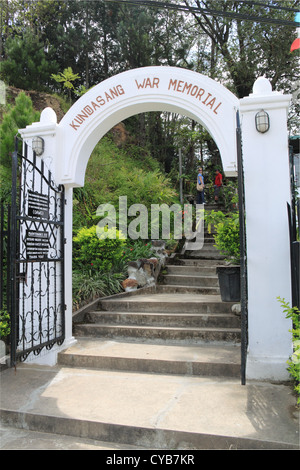 Entrance gate to Kundasang War Memorial, Ranau, Sabah, Borneo, Malaysia ...