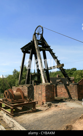 Coal Mine Pithead Blists Hill Victorian Town Ironbridge Shropshire ...