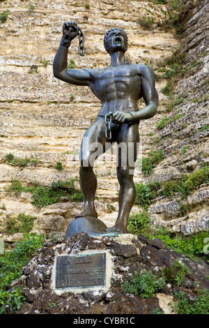 Statue of Euno under the Castello di Lombardia (lombardy Castle), Enna ...