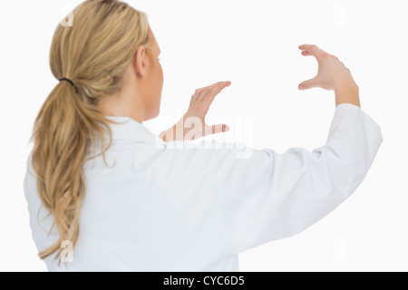 Hand holding something, catching, grabbing, isolated on white Stock ...