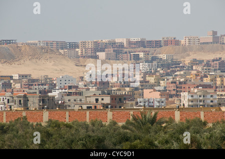 Cairo, Egypt -- New residential buildings in the 6th of October suburb ...