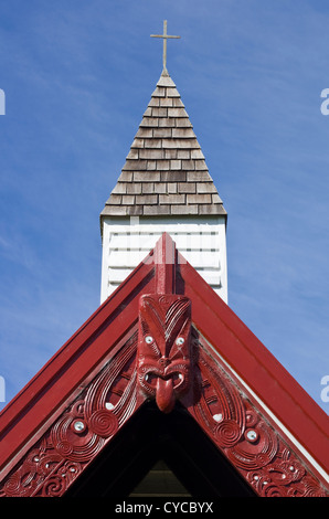 Church at Onuku Marae Akaroa Banks Peninsula New Zealand Stock Photo ...