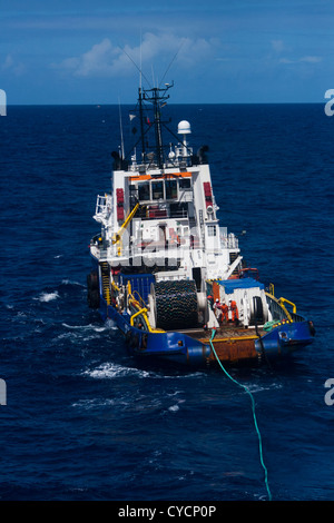 Mainport Oak Supply/tug boat working for CGG Alize Seismic Vessel ...