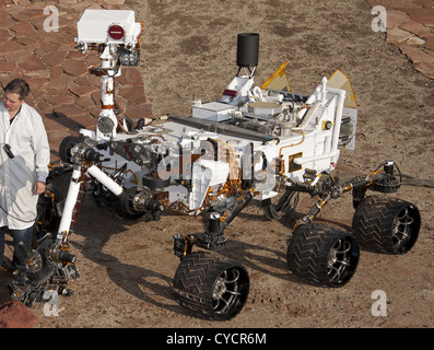 Two spacecraft engineers with Mars rovers: Sojourner, Mars Exploration ...