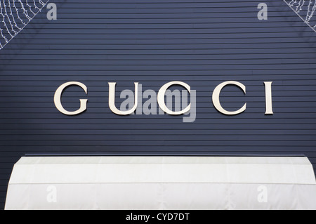 Gucci compnay shop at bicester village, uk Stock Photo - Alamy