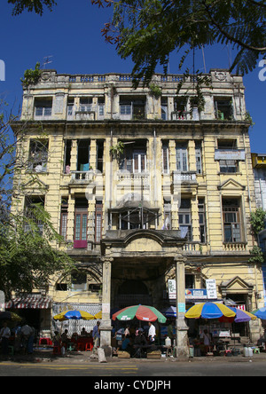 Old Colonial Dictrict, Rangoon, Myanmar Stock Photo - Alamy