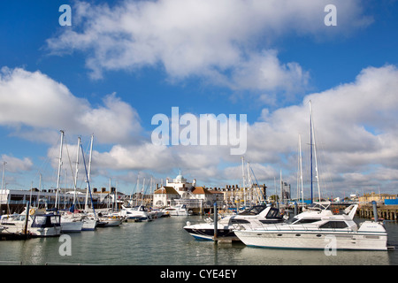 lowestoft harbour boats suffolk coastal town east anglia england uk gb ...