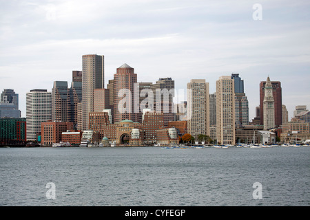 General view of Boston City Skyline, Boston, Massachusetts, America ...