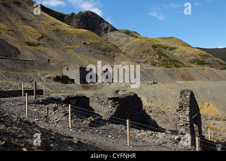 Cwmystwyth old Industrial Lead mines, Mid Wales, UK Stock Photo - Alamy