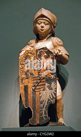 Shield Bearer with the Ducal Arms of Saxony, ca. 1520 Stock Photo - Alamy
