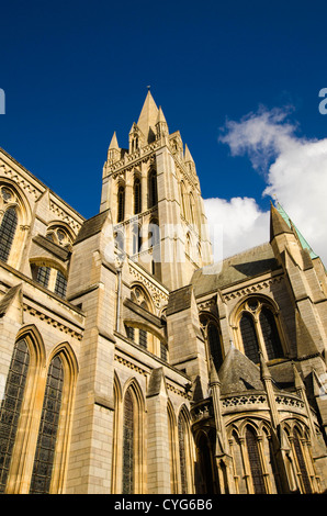 Truro Cathedral southern aspect from St. Mary's Street Truro England UK ...