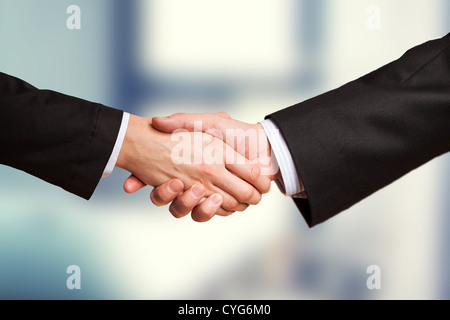 Closeup of a business hand shake Stock Photo - Alamy