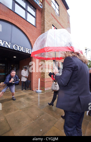 Justin Lee Collins enters St Albans Crown Court on the 1st day of his ...