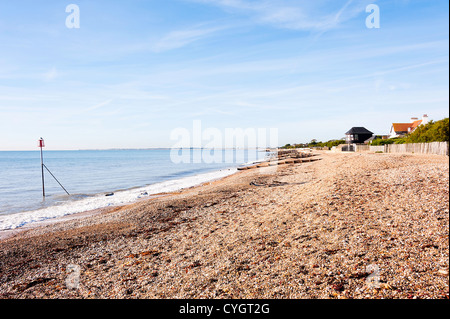 Aldwick Beach at Bognor Regis with Groynes, English Channel and ...