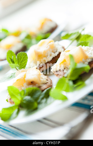 Homemade cottage cheese shortbread cookies shape rose on a platter ...