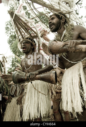 Morobe Warrior During Sing Sing Ceremony, Mount Hagen, Papua New Guinea ...