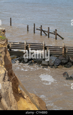 Timber Breakwater. Section at a critical point of major upheavel and ...