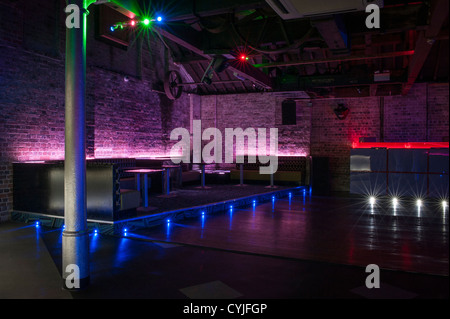 Night club dance floor and seating, interior design Stock Photo - Alamy