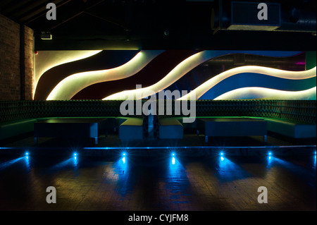 Uberra nightclub dance floor and seating, interior design, UK Stock ...