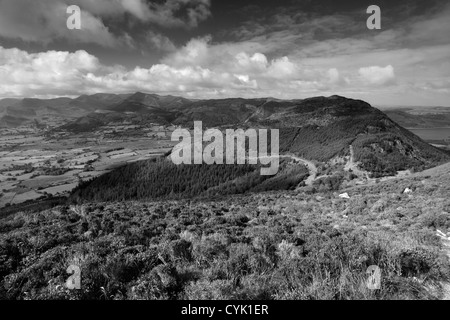 Landscape of Dodd Fell, Dodd woods, Keswick, Lake District National ...