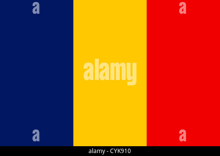 National flag of the Republic of Chad Stock Photo - Alamy