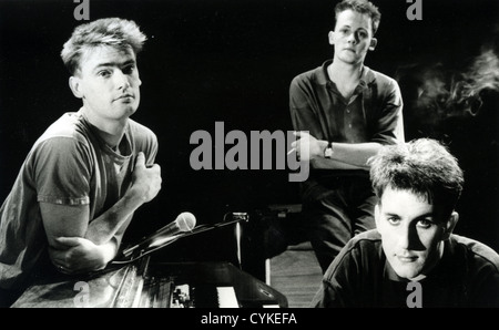 COLOURFIELD Promotional photo of UK pop group in July 1984. From l ...