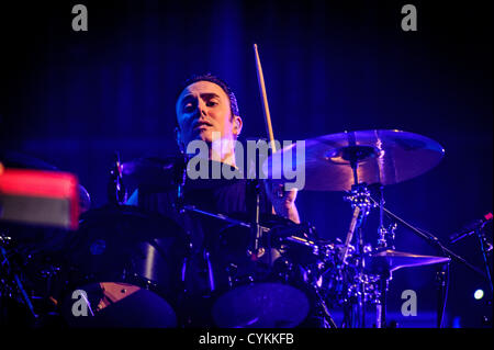 The Script drummer Glen Power performs with the rest of the band at the ...