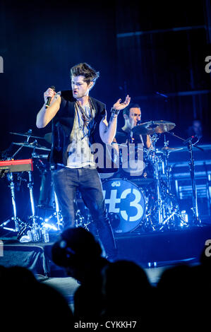 Danny O'Donoghue and Glen Power Irish band The Script in concert at the ...