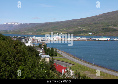 Akureyri harbour , Iceland Stock Photo - Alamy
