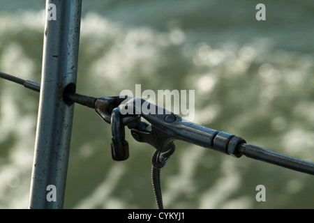 Stanchions, Stanchion, clip, wire Stock Photo - Alamy