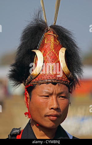 Crown of Tangsa Man, Lungchang Tribe at Namdapha Eco Cultural Festival ...