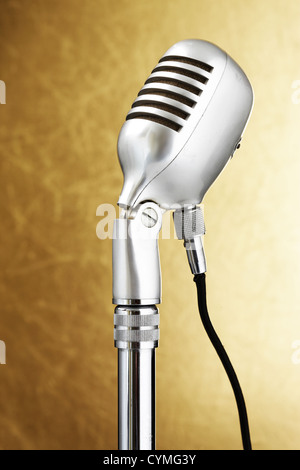 audio microphone retro style Stock Photo - Alamy