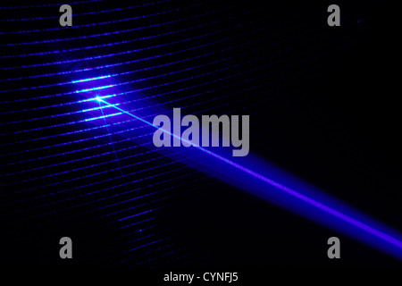 Diffraction Laser beam after passing through a diffractive pattern ...