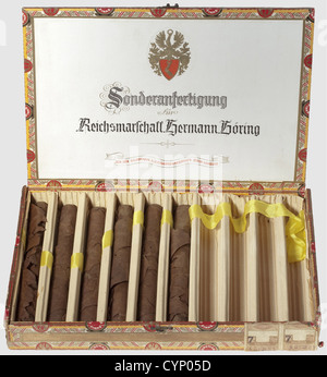 Hermann Göring - a cigar box with six cigars,from the ...