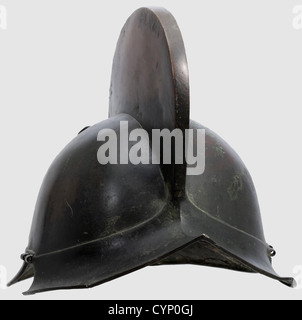 A Philippine Moro helmet,19th century. Helmet made of several soldered ...