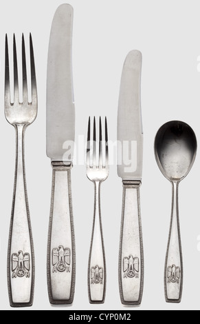 Adolf Hitler - five cutlery pieces from his personal table silverware A ...